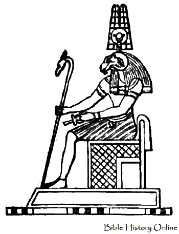 Amon On His Throne - Images of Ancient Amon (Egyptian Gods at Bible ...
